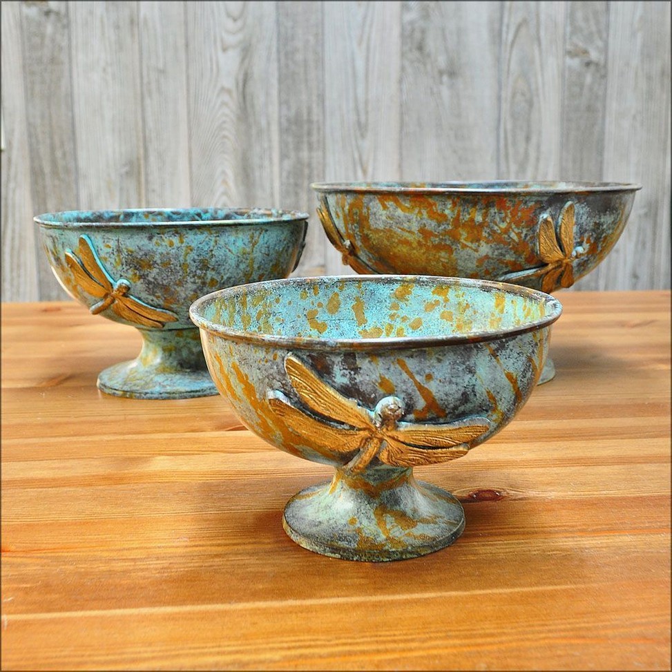 Dragonfly Planters | Patina Planters